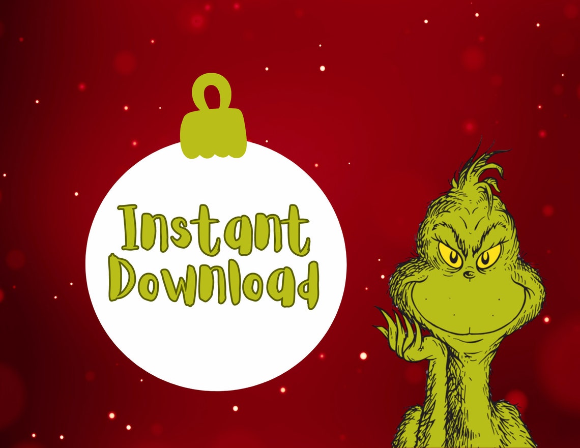 Grinch Left Right Christmas Game Christmas Pass the Prize Right Left ...