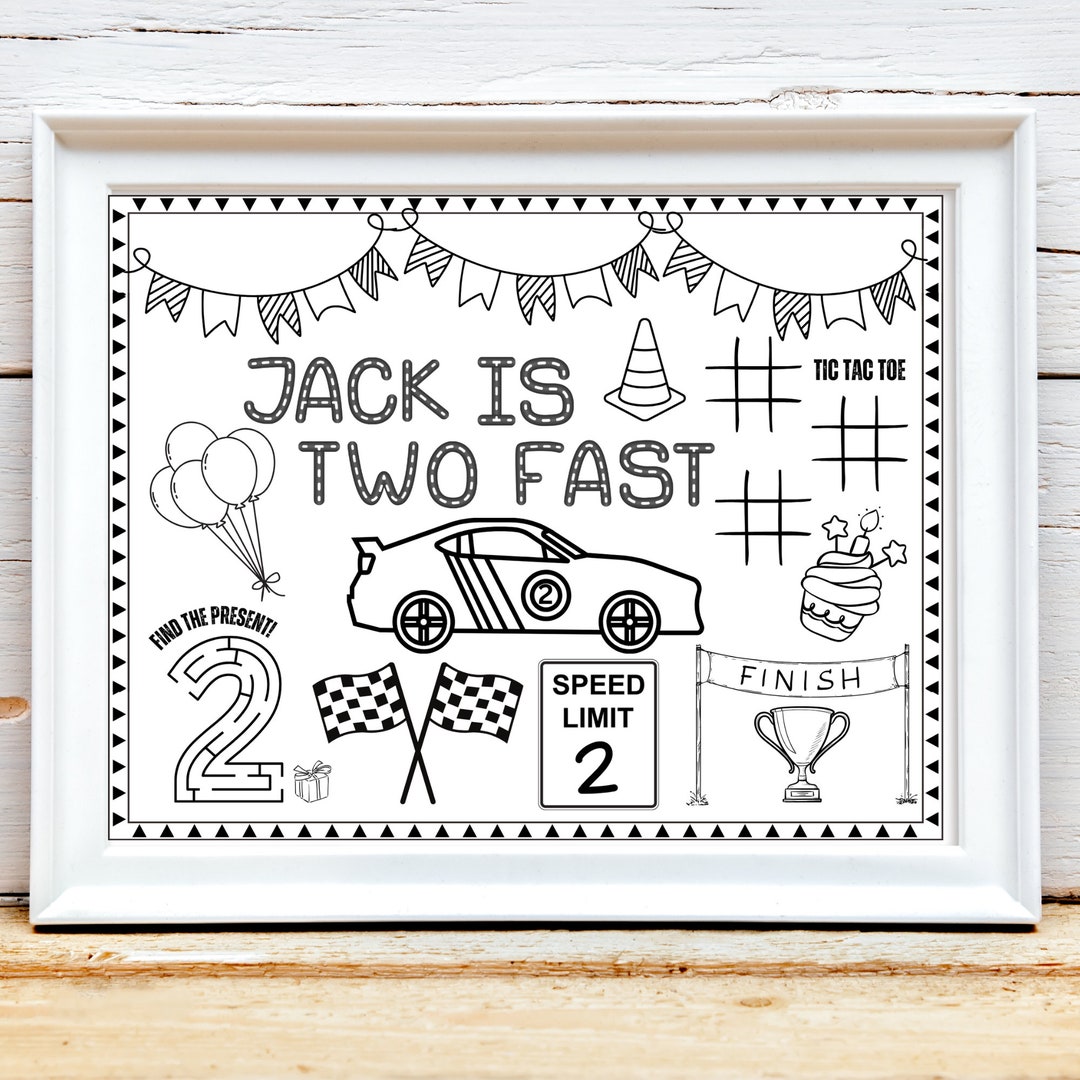 Race Car Two Fast Birthday Party | Fast One Race Car Theme Birthday ...