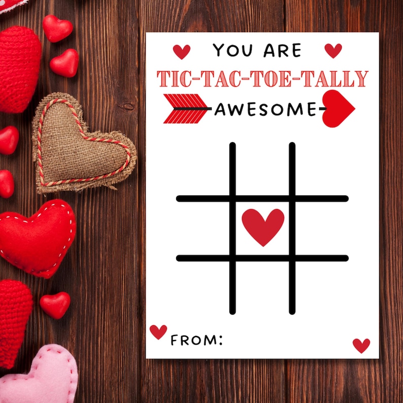 Printable Valentine's Day Tic Tac Toe Cards – Kids Valentine Printables ...