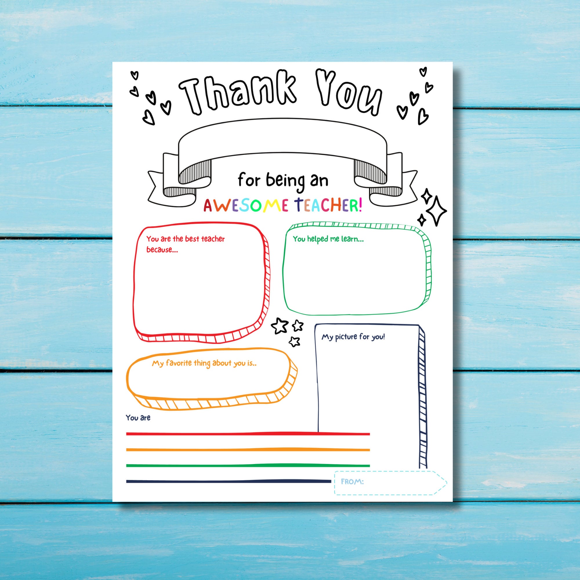 PRINTABLE End of School Year, Teacher Appreciation, School is Out ...