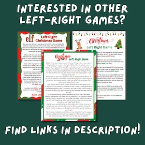 Grinch Left Right Christmas Game | Christmas Pass the Prize | Right ...