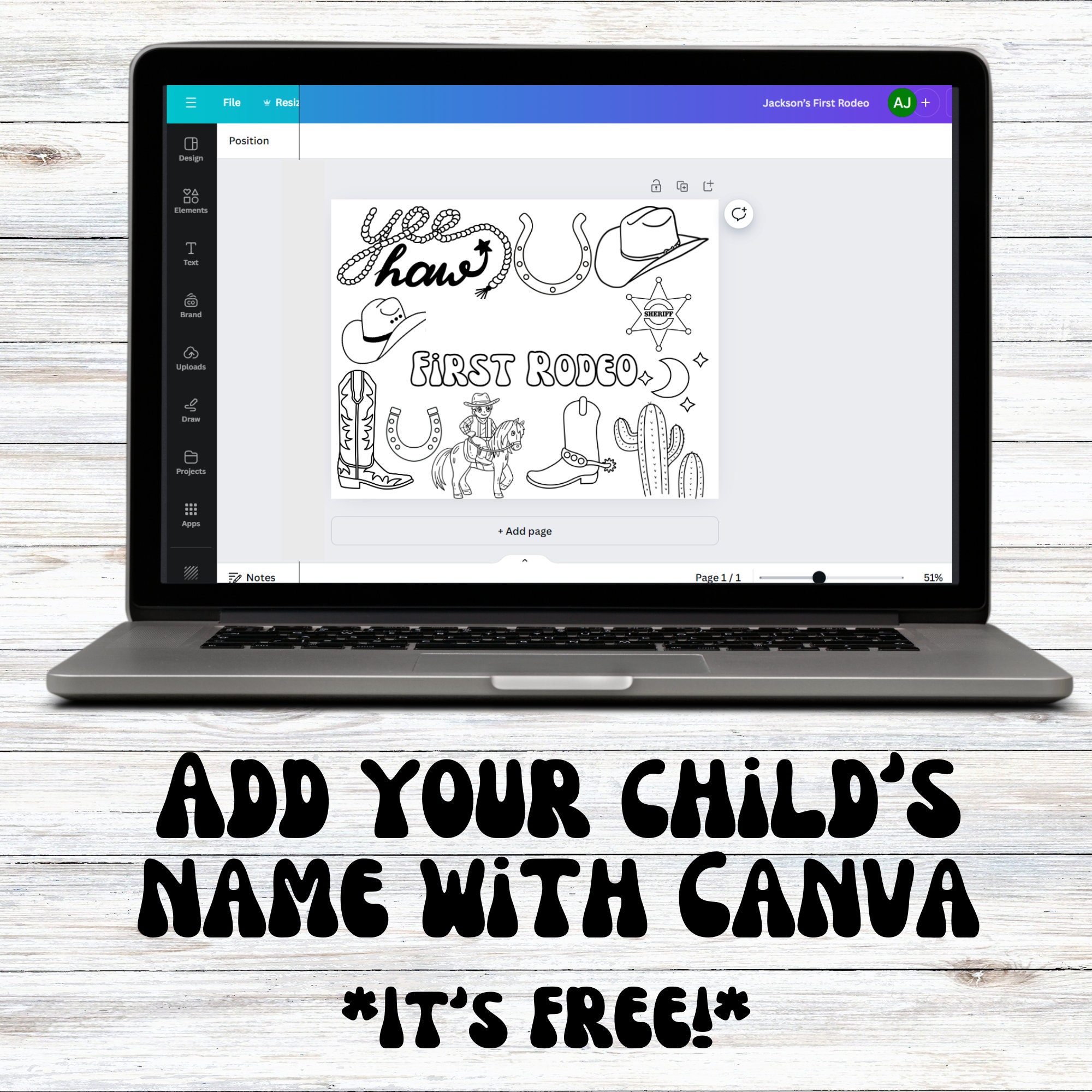 Rodeo Coloring Sheet | INSTANT DOWNLOAD | Rodeo Birthday Theme | How ...