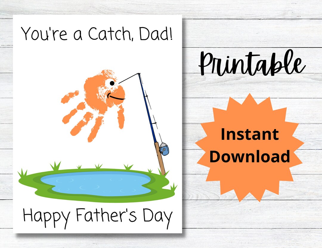 Dad Handprint Craft, Father's Day, Printable, Keepsake - Etsy