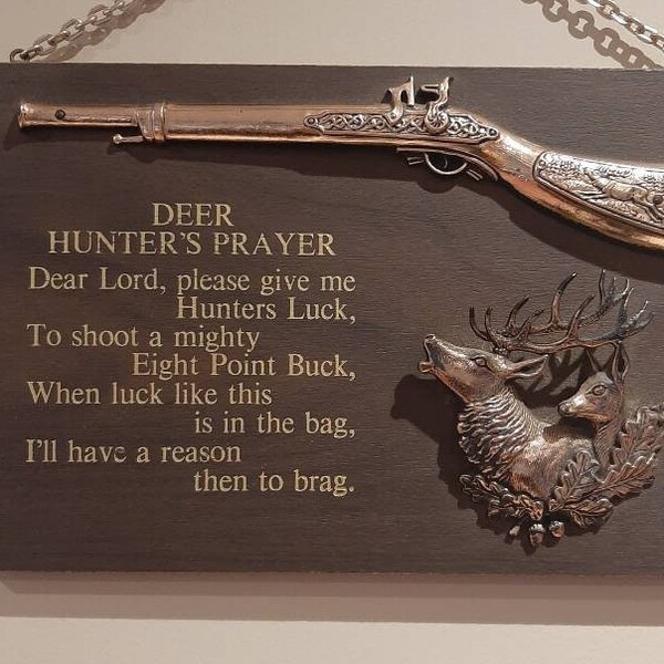 Hunters Prayer Sign - Etsy