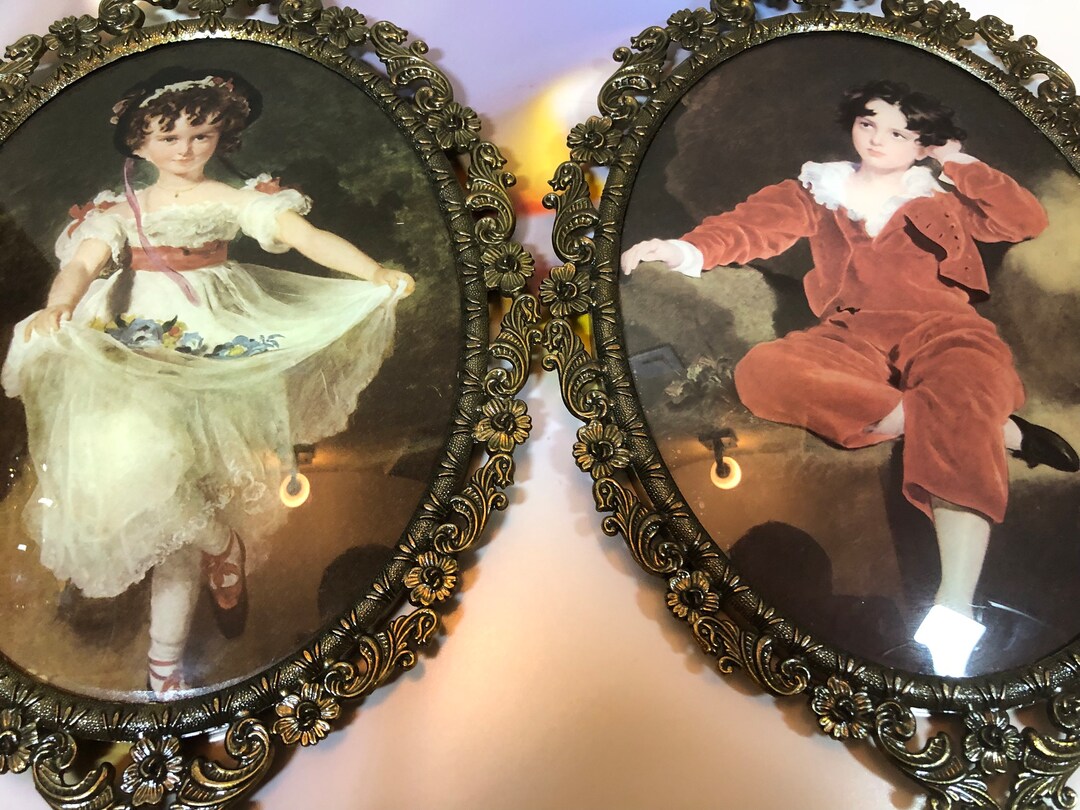 Vintage Famous 1700s Miniature Portraits Classic Painting Prints in ...