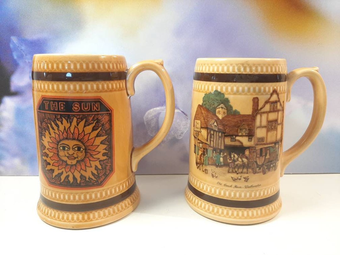 Famous Brand Vintage Sadler Ceramic Stains or Coffee Mugs, Made in ...