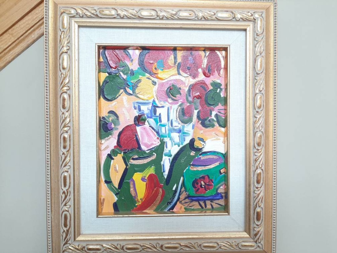 Abstract Painting Signed by Artist Modern Visual Art Framed - Etsy