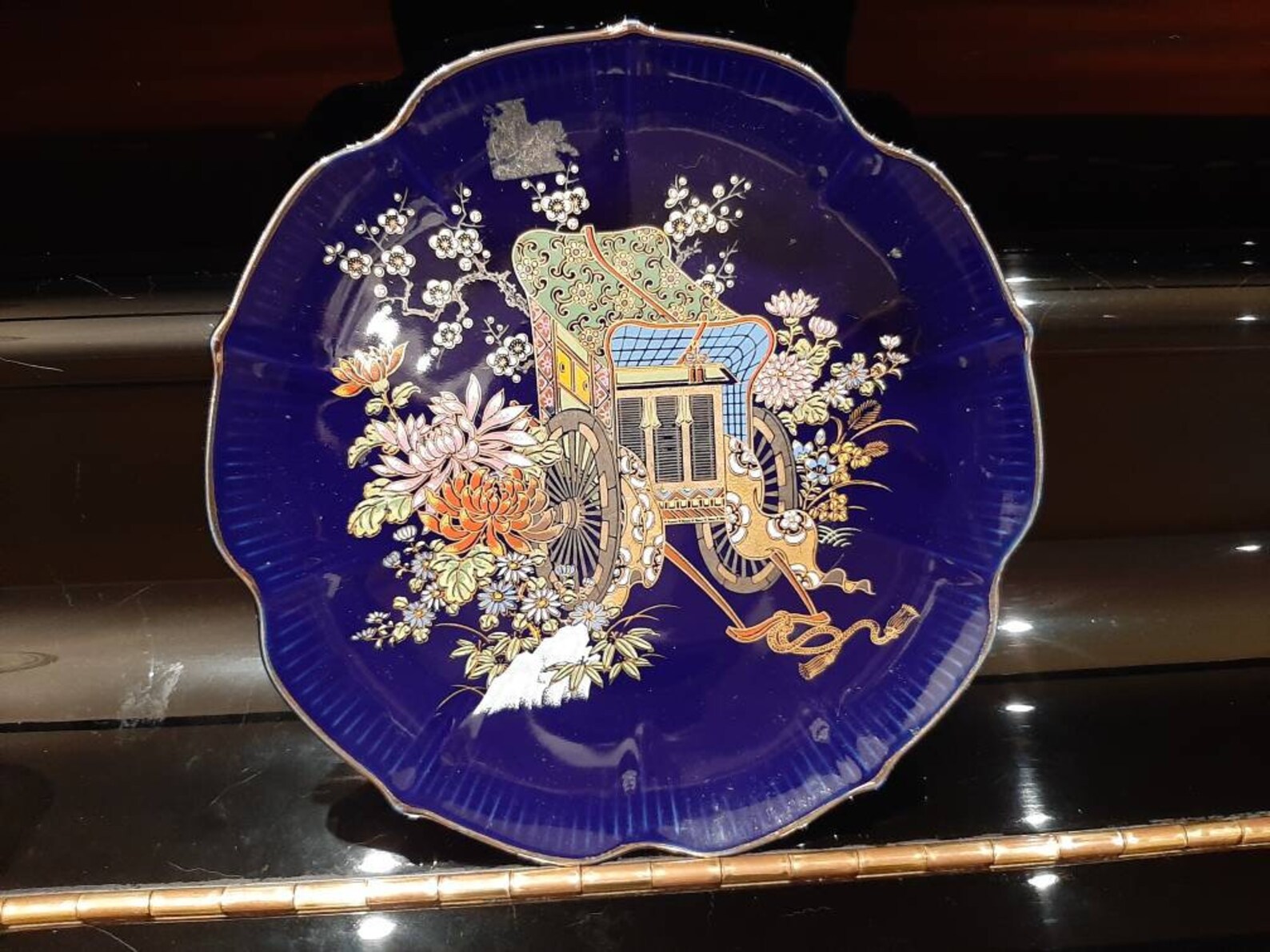 Collectible Plate 1980s Vintage Decorative Plate Cobalt - Etsy