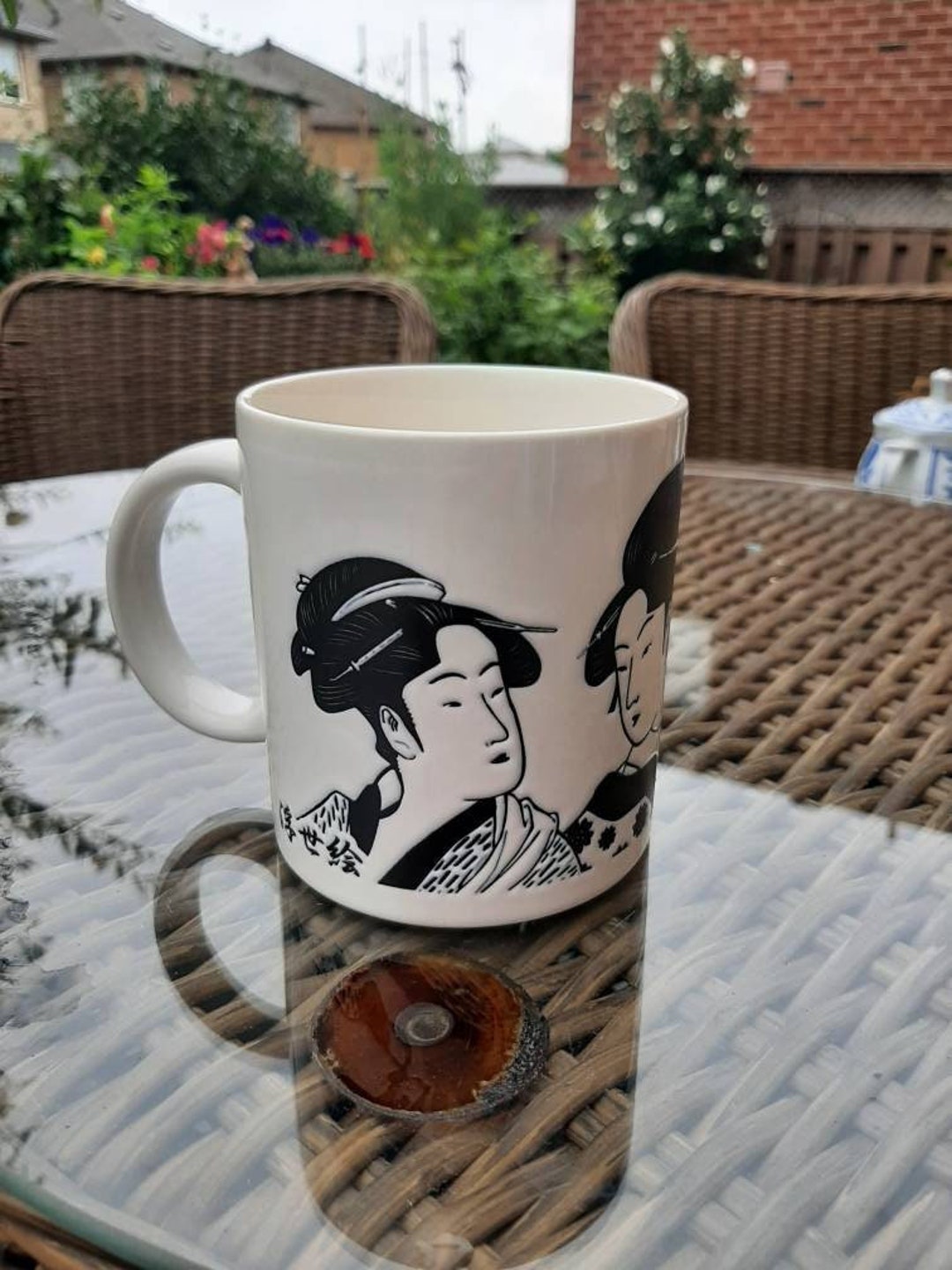 Vintage Japanese Geisha Coffee Mug: Ukiyo-e Art, Made in Japan - Etsy