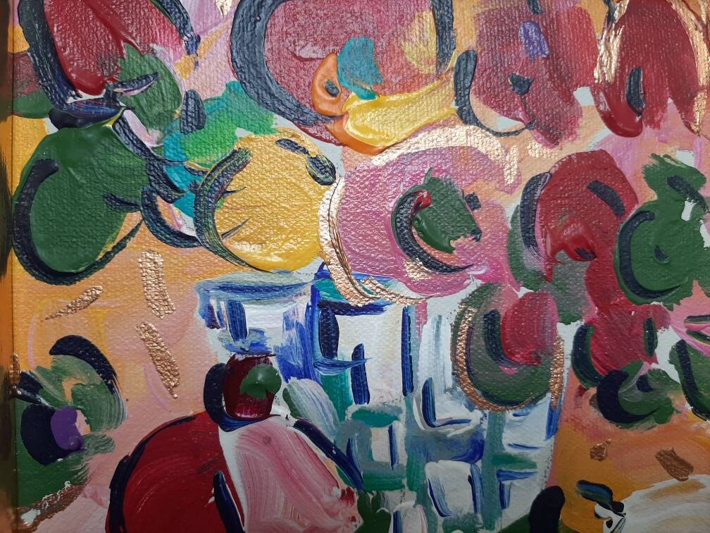 Abstract Painting Signed by Artist Modern Visual Art Framed - Etsy