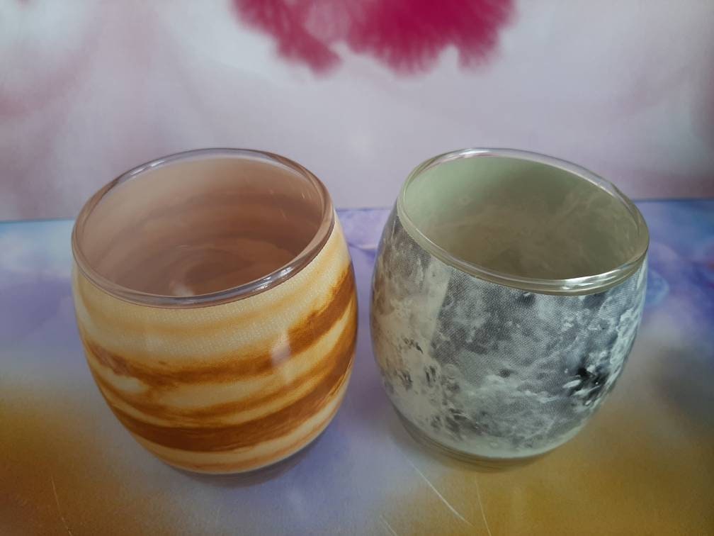 Thinkgeek Planetary Glasses, Set of 4 Drinking Glasses Made to Look ...