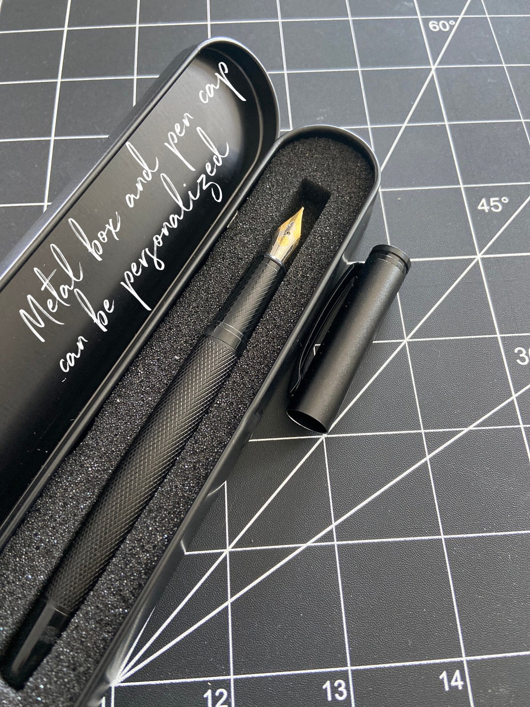 Matte Black Forest Fountain Pen - Etsy