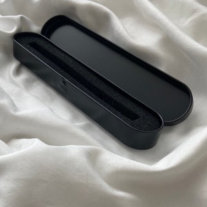 Elegant Black Metal Pen Box - Personalized Laser Engraving Available - Etsy