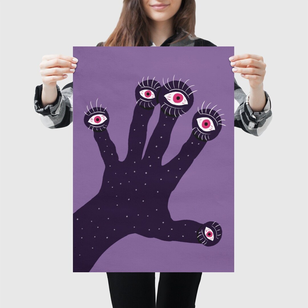 Creepy Art Print, Macabre Printable Art, Weird Digital Artwork, Gothic ...