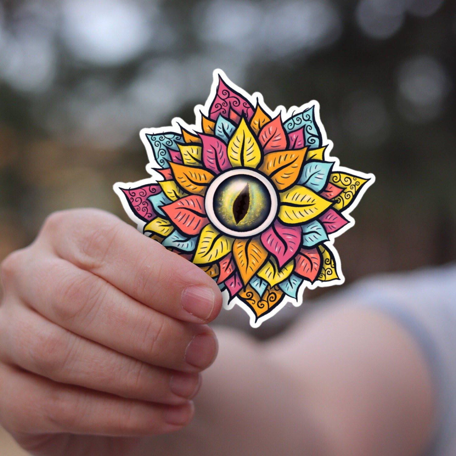 Psychedelic Sticker PNG Printable Digital Stickers Weird - Etsy