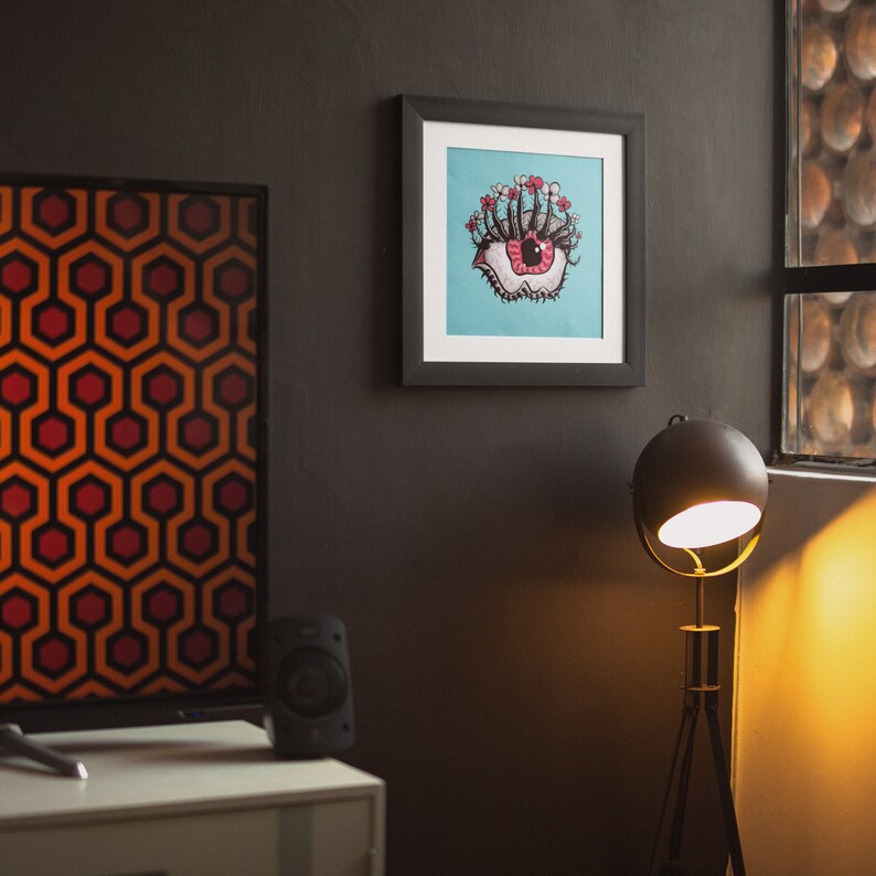 Whimsigoth Wall Decor Weird Art Printable Psychedelic Eye Etsy