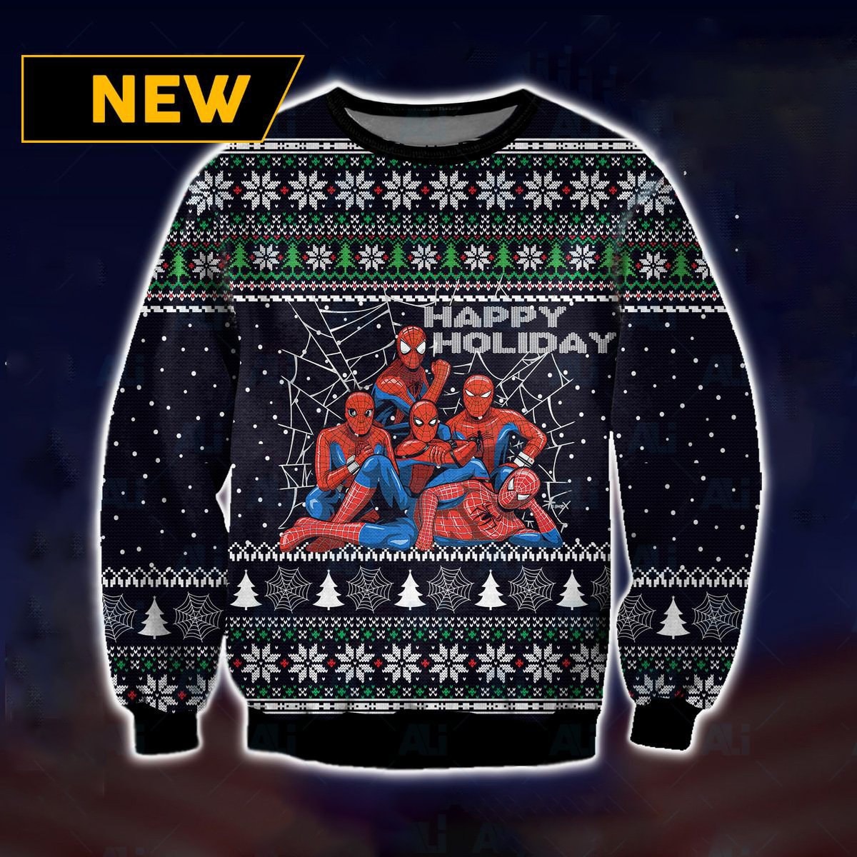 Spider Club, Spider-Verse Ugly Christmas 3D Sweater Designed & Sold By ...