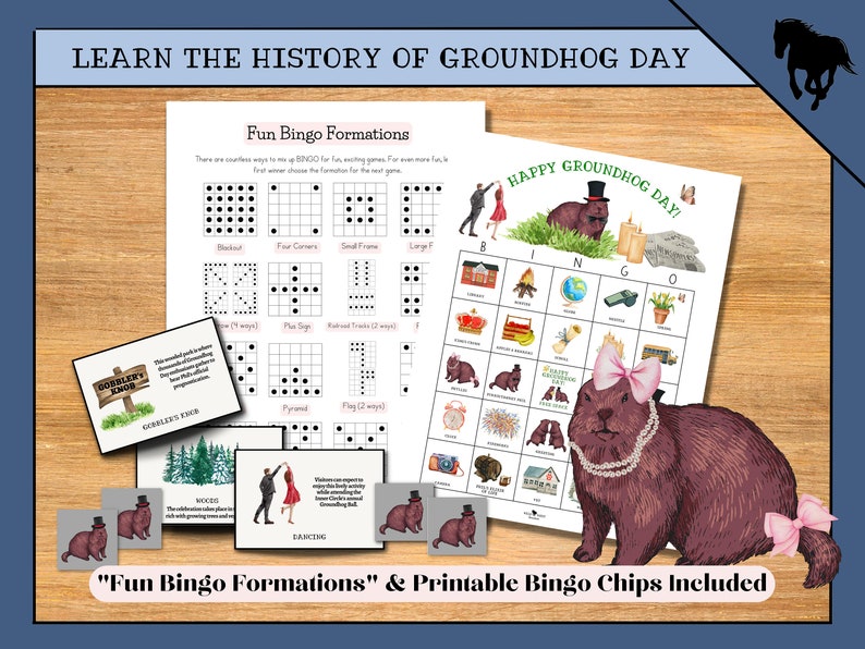 Groundhog Day Bingo, Groundhog Day Activity, Groundhog Day Game, Fun ...