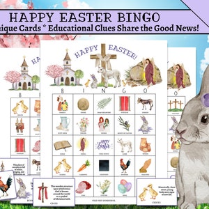 Easter Bingo, Religious Easter Bingo, Christian Easter Bingo ...