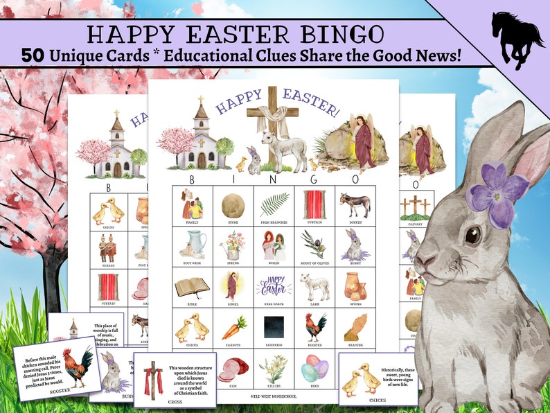 Easter Bingo, Religious Easter Bingo, Christian Easter Bingo ...