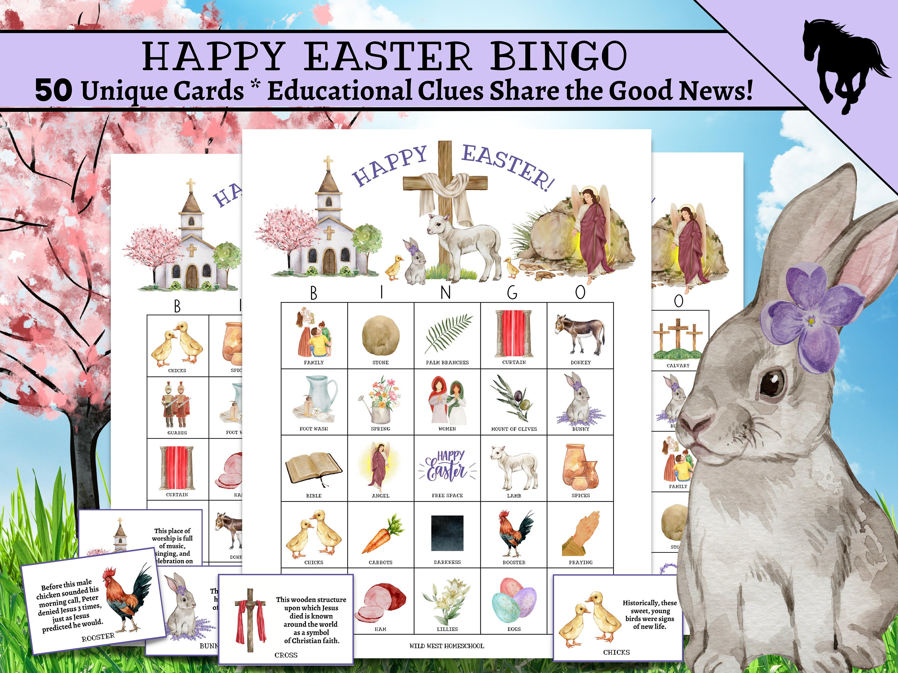 Easter Bingo, Religious Easter Bingo, Christian Easter Bingo ...
