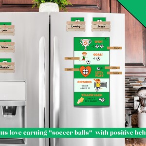 Soccer Behavior Reward System, Soccer Clip Chart, Sports Behavior Chart ...