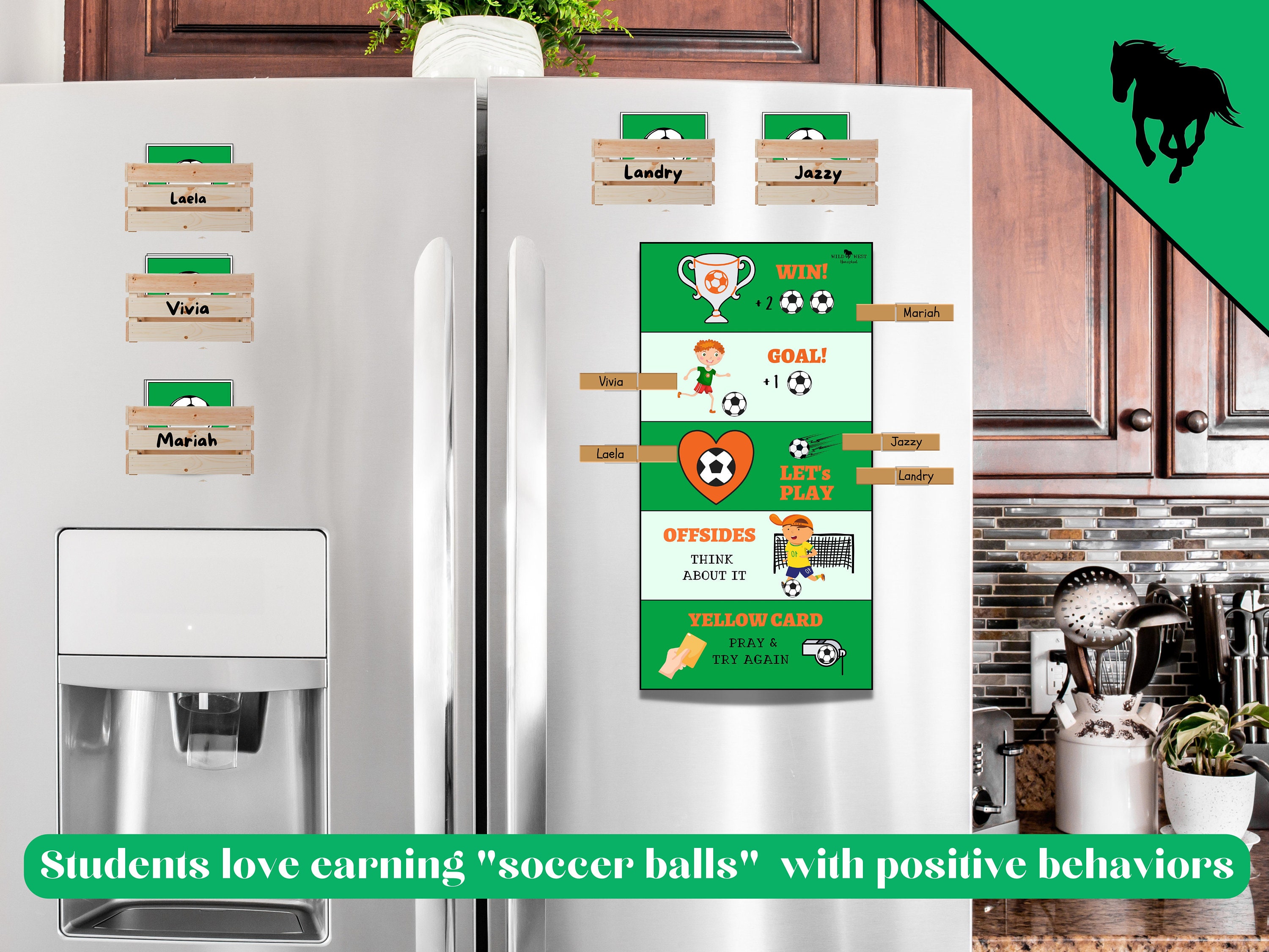 Soccer Behavior Reward System, Soccer Clip Chart, Sports Behavior Chart ...