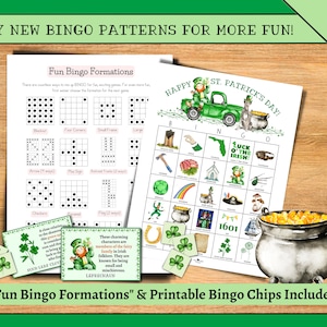 St. Patrick's Day Bingo, Educational Bingo, Printable Bingo, St ...