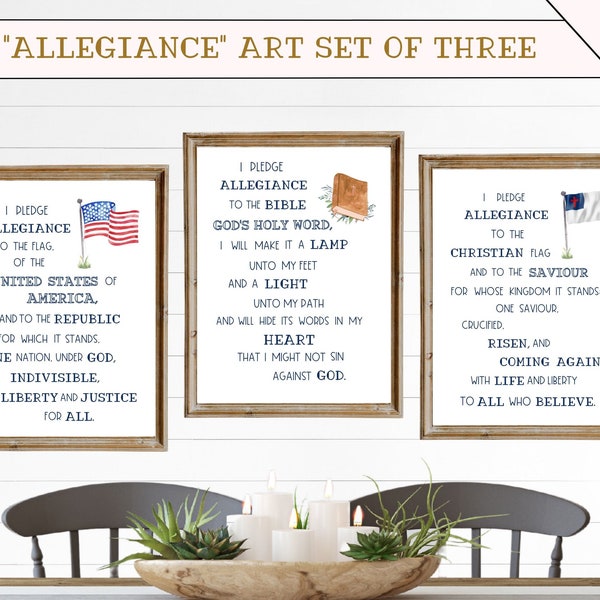 Pledge of Allegiance - Etsy