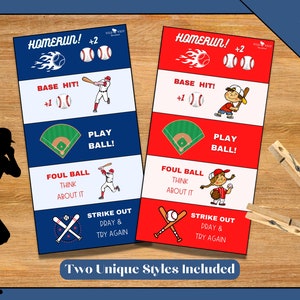 Baseball Behavior Reward System, Baseball Clip Chart, Sports Behavior ...