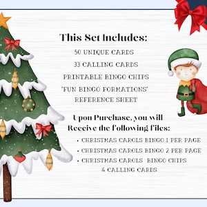 Christmas Carols Bingo, Christmas Music Bingo, Fun Christmas Bingo ...