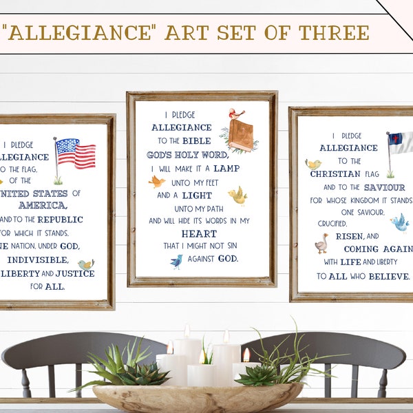 Pledge of Allegiance - Etsy