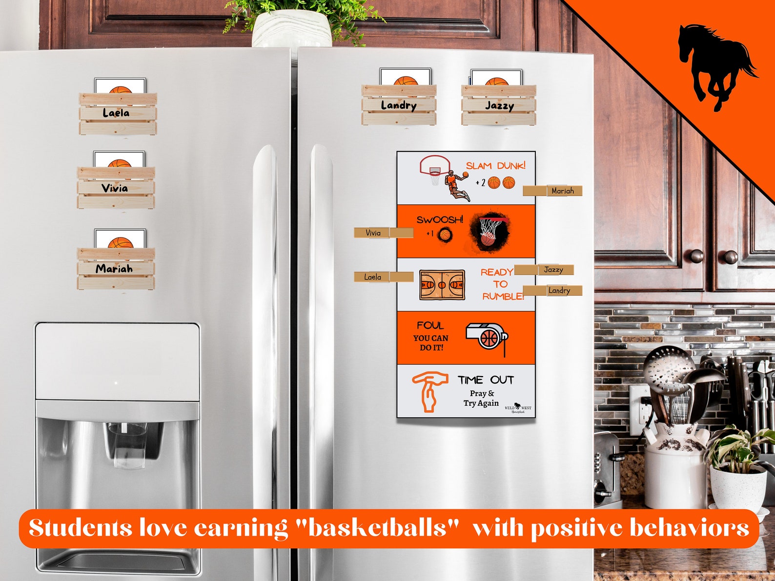 Basketball Behavior Reward System, Basketball Clip Chart, Behavior ...