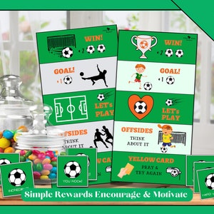 Soccer Behavior Reward System, Soccer Clip Chart, Sports Behavior Chart ...