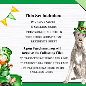 St. Patrick's Day Bingo, Educational Bingo, Printable Bingo, St ...