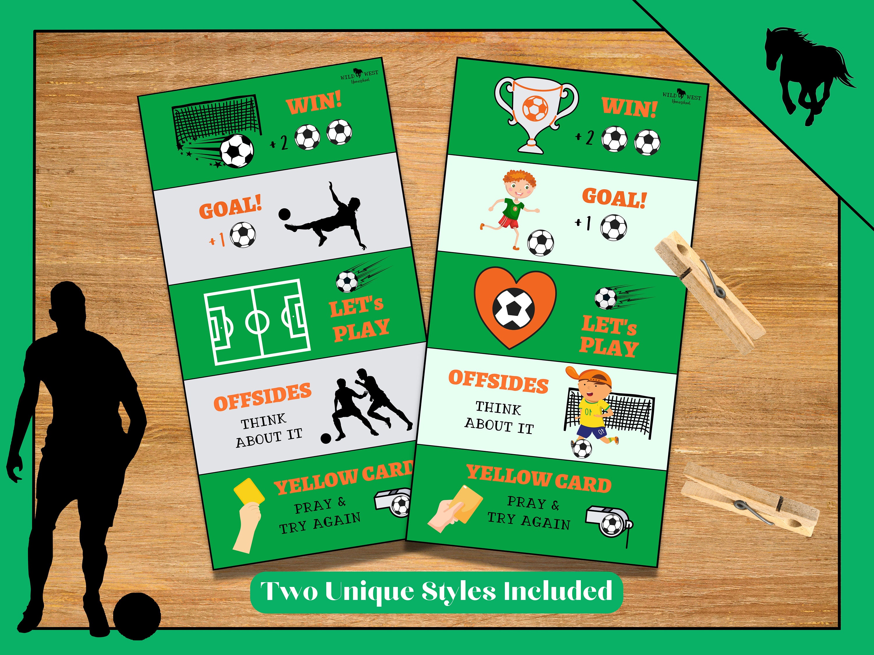 Soccer Behavior Reward System, Soccer Clip Chart, Sports Behavior Chart ...