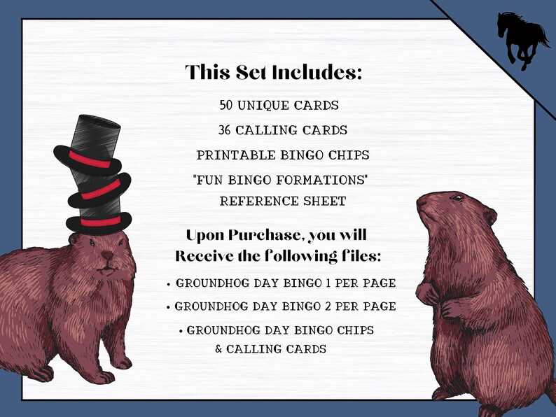 Groundhog Day Bingo, Groundhog Day Activity, Groundhog Day Game, Fun ...