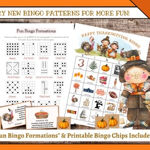 Thanksgiving Bingo, Thanksgiving Activity, Thanksgiving Party Game ...