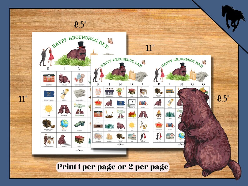 Groundhog Day Bingo, Groundhog Day Activity, Groundhog Day Game, Fun ...