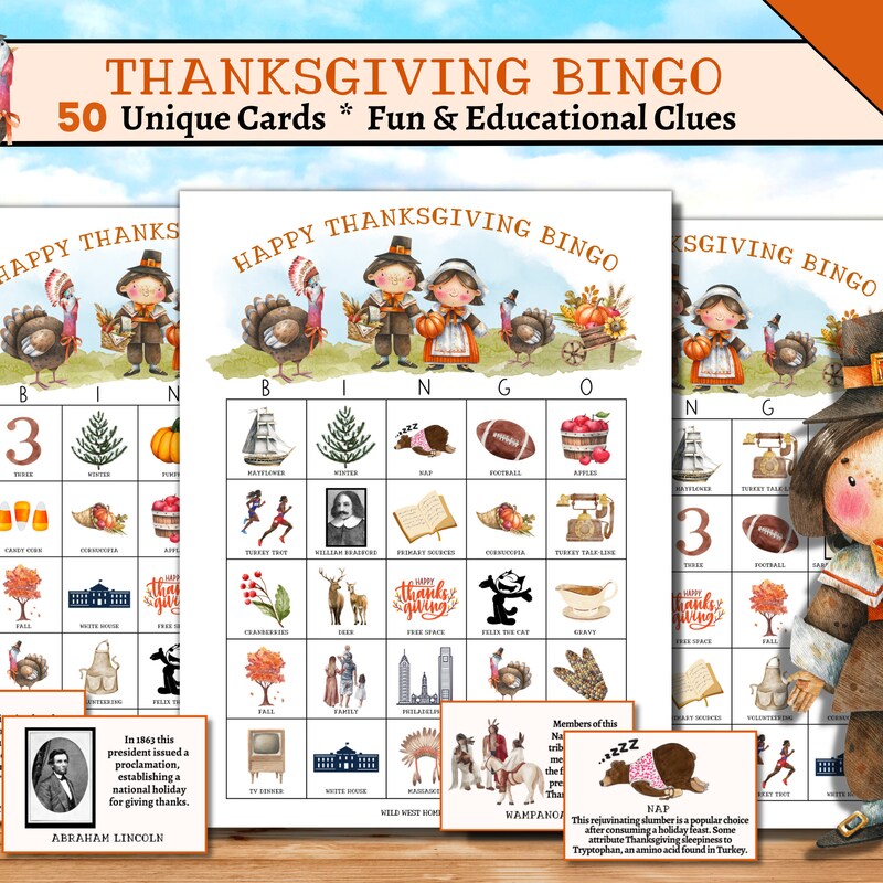 Thanksgiving Bingo - Etsy