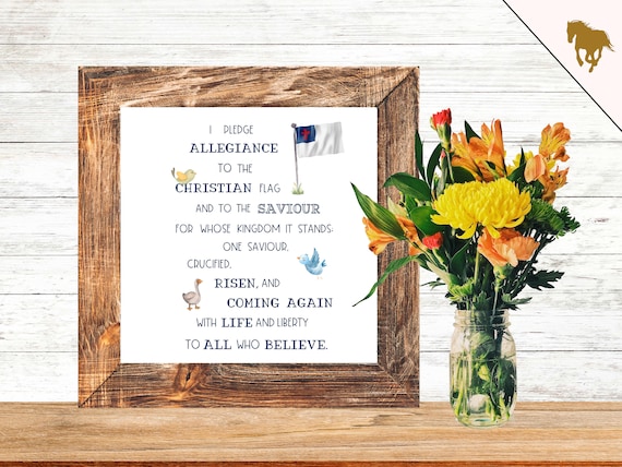 Juramento A La Bandera Cristiana Imprimible