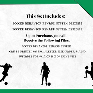 Soccer Behavior Reward System, Soccer Clip Chart, Sports Behavior Chart ...