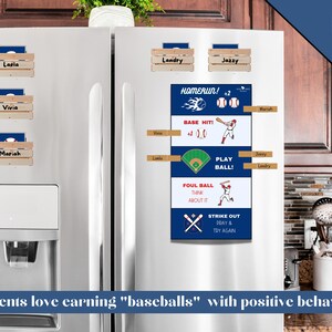 Baseball Behavior Reward System, Baseball Clip Chart, Sports Behavior ...