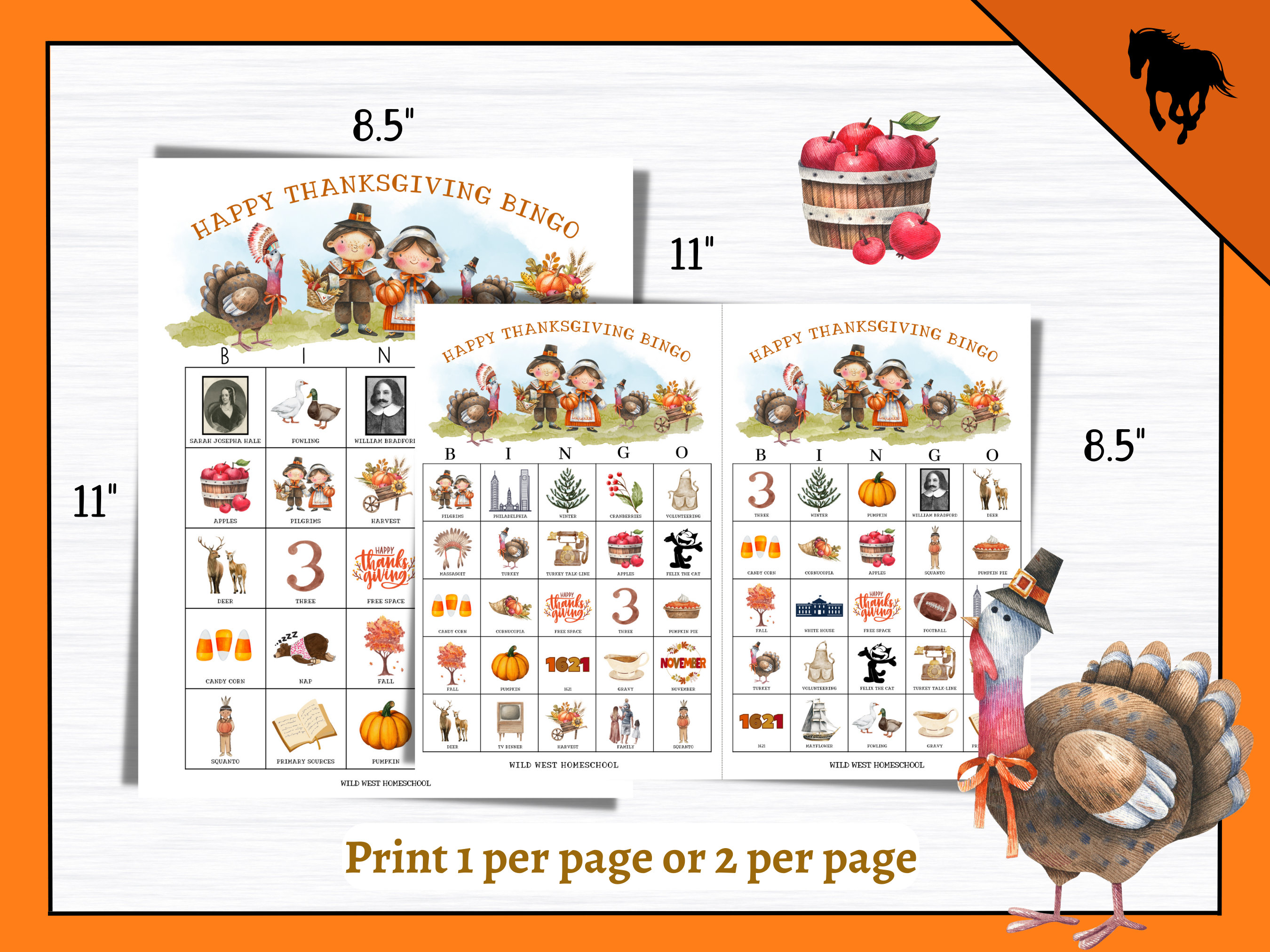 Thanksgiving Bingo, Thanksgiving Activity, Thanksgiving Party Game ...