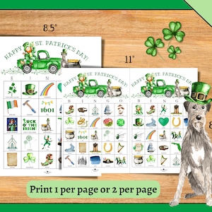 St. Patrick's Day Bingo, Educational Bingo, Printable Bingo, St ...