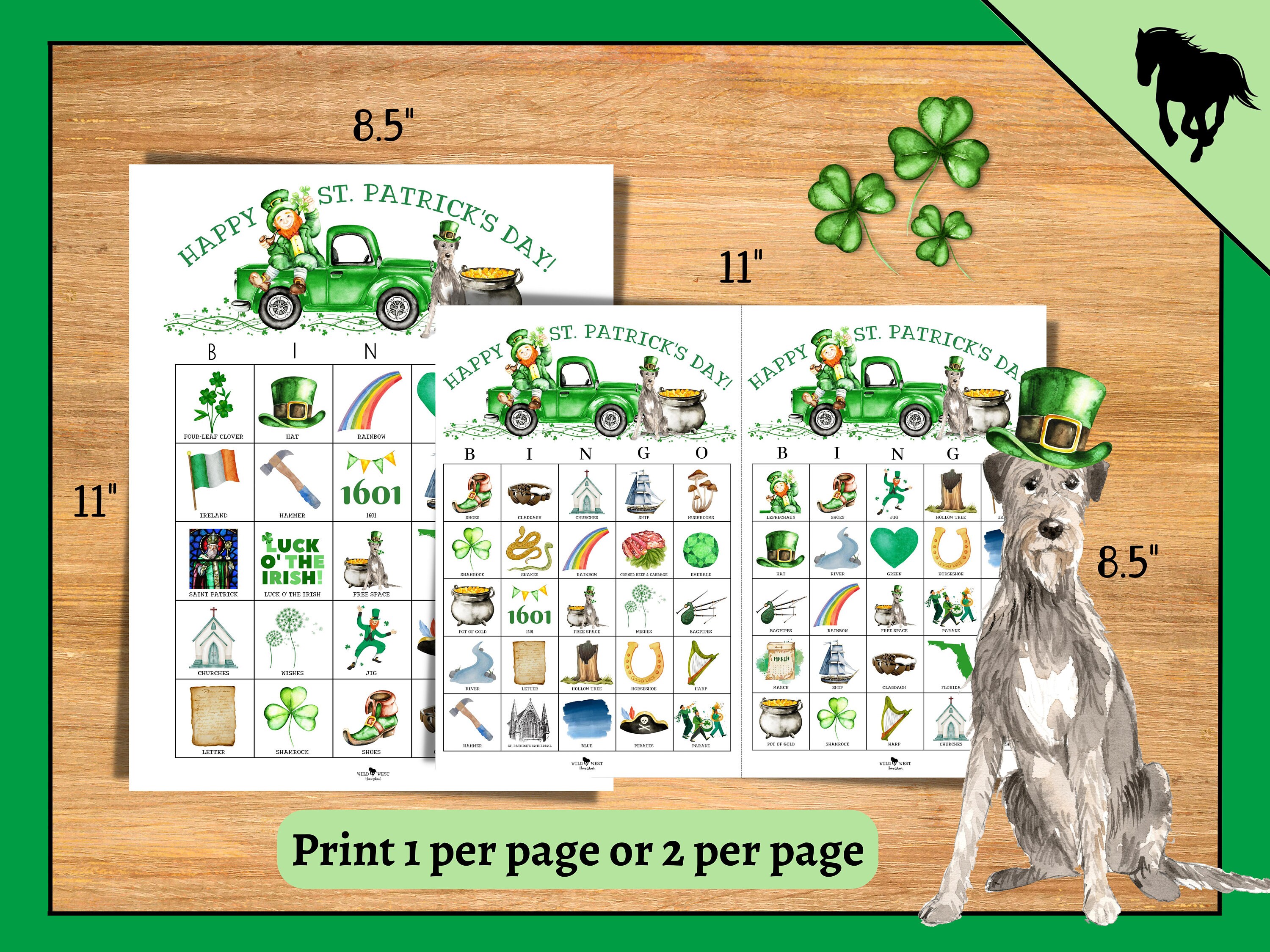 St. Patrick's Day Bingo, Educational Bingo, Printable Bingo, St ...
