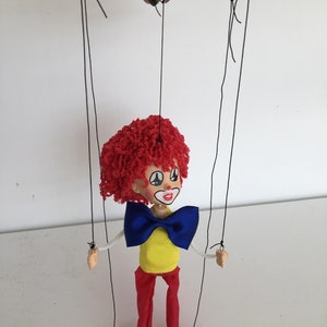CLOWN STRING PUPPET - Etsy