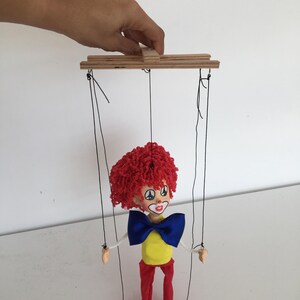 CLOWN STRING PUPPET - Etsy