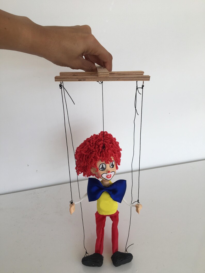 CLOWN STRING PUPPET - Etsy