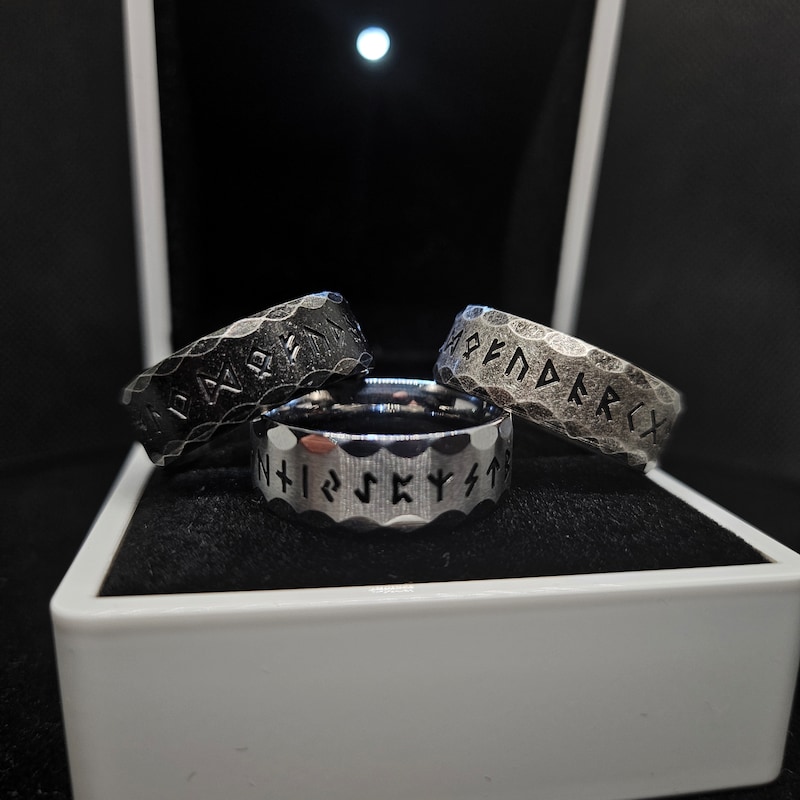 Rune Wedding Ring - Etsy